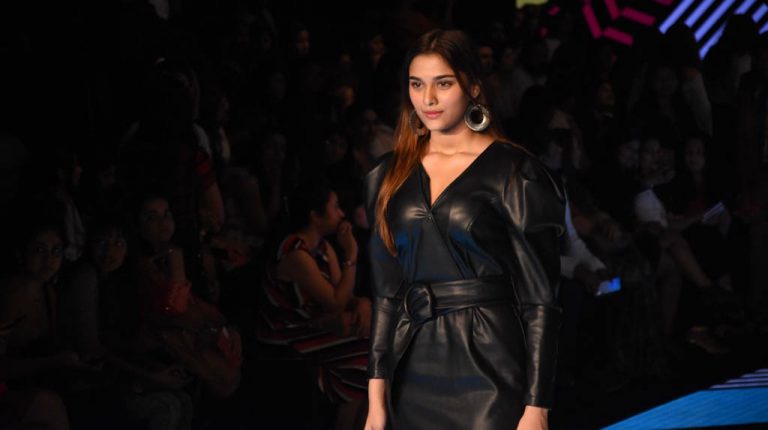 Sai Manjrekar walks the ramp on Day 2 of the Lakme Fashion Week Summer ...